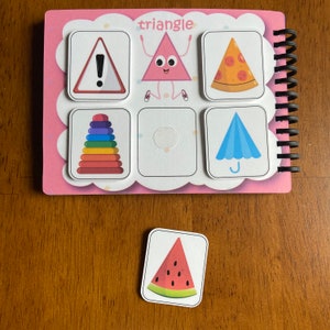 Shapes Busy Book, Mini Book VOL7, Fully Assembled, Learn the Shapes ...