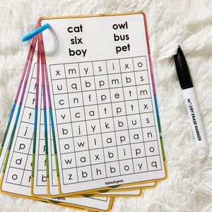 Word Search Activity Printable 3 Letter Words Words Games - Etsy