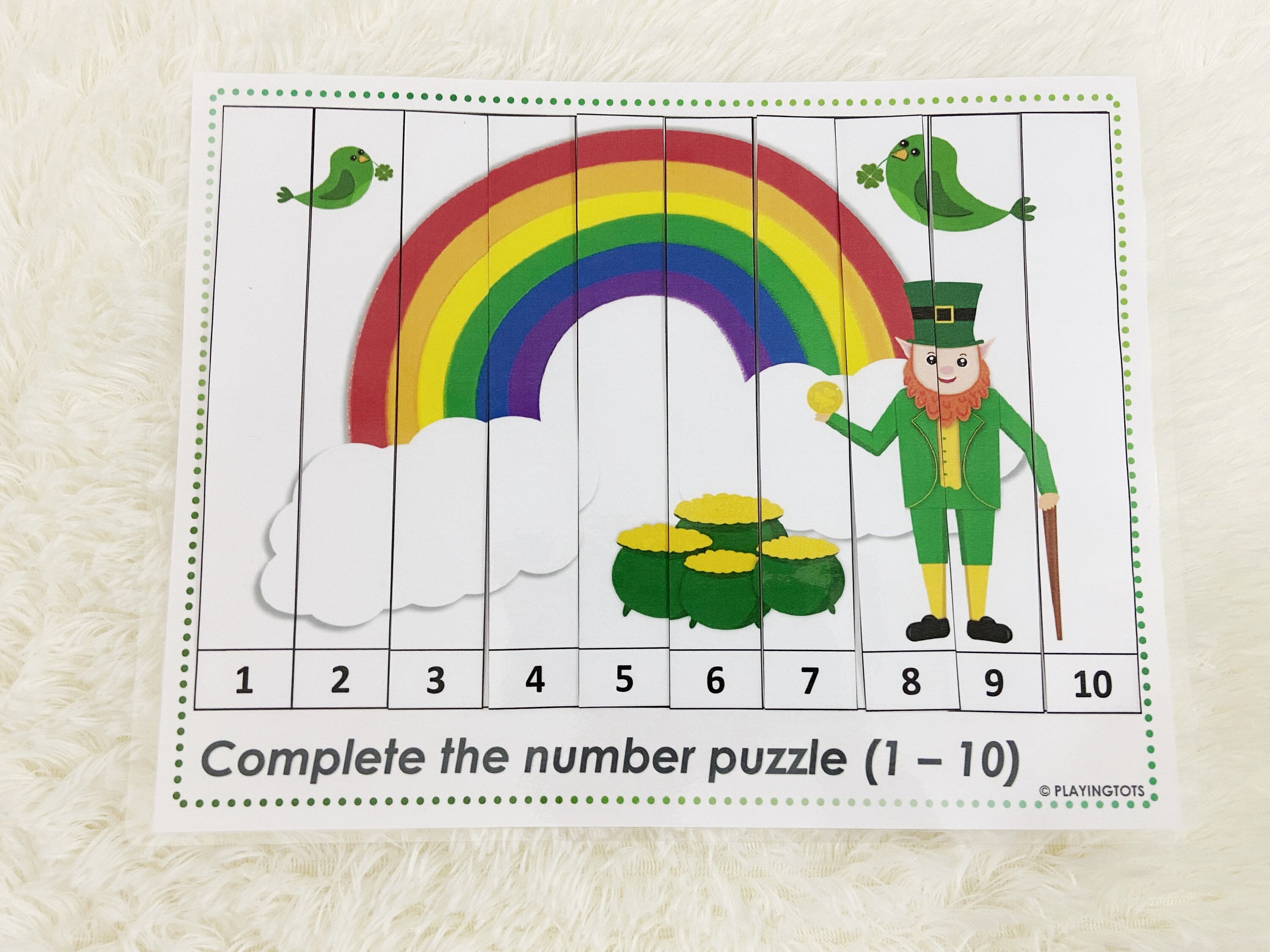 St Patricks Day Busy Book Printable for Toddlers, Quiet Book, Busy ...