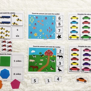 Toddler Preschool Busy Book Printable, Learning Folder, Home School ...