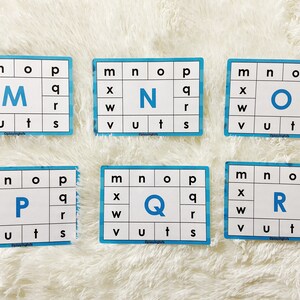 Alphabet Match and Clip Cards Printable, Uppercase and Lowercase ...