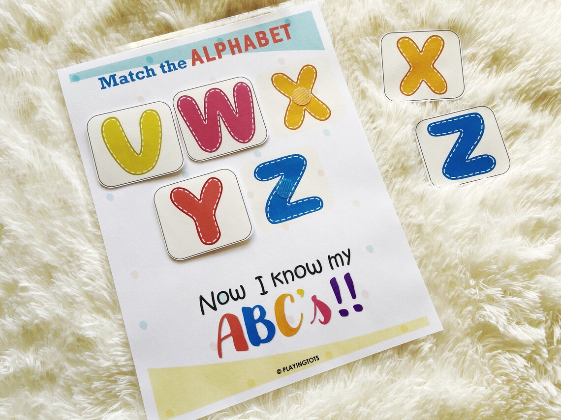 Matching Activities Printable Toddler Busy Book Pages - Etsy
