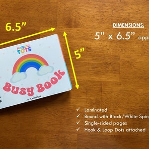 Mini Toddler Colors Busy Book With 4 Activity Pages and 1 Front Cover ...