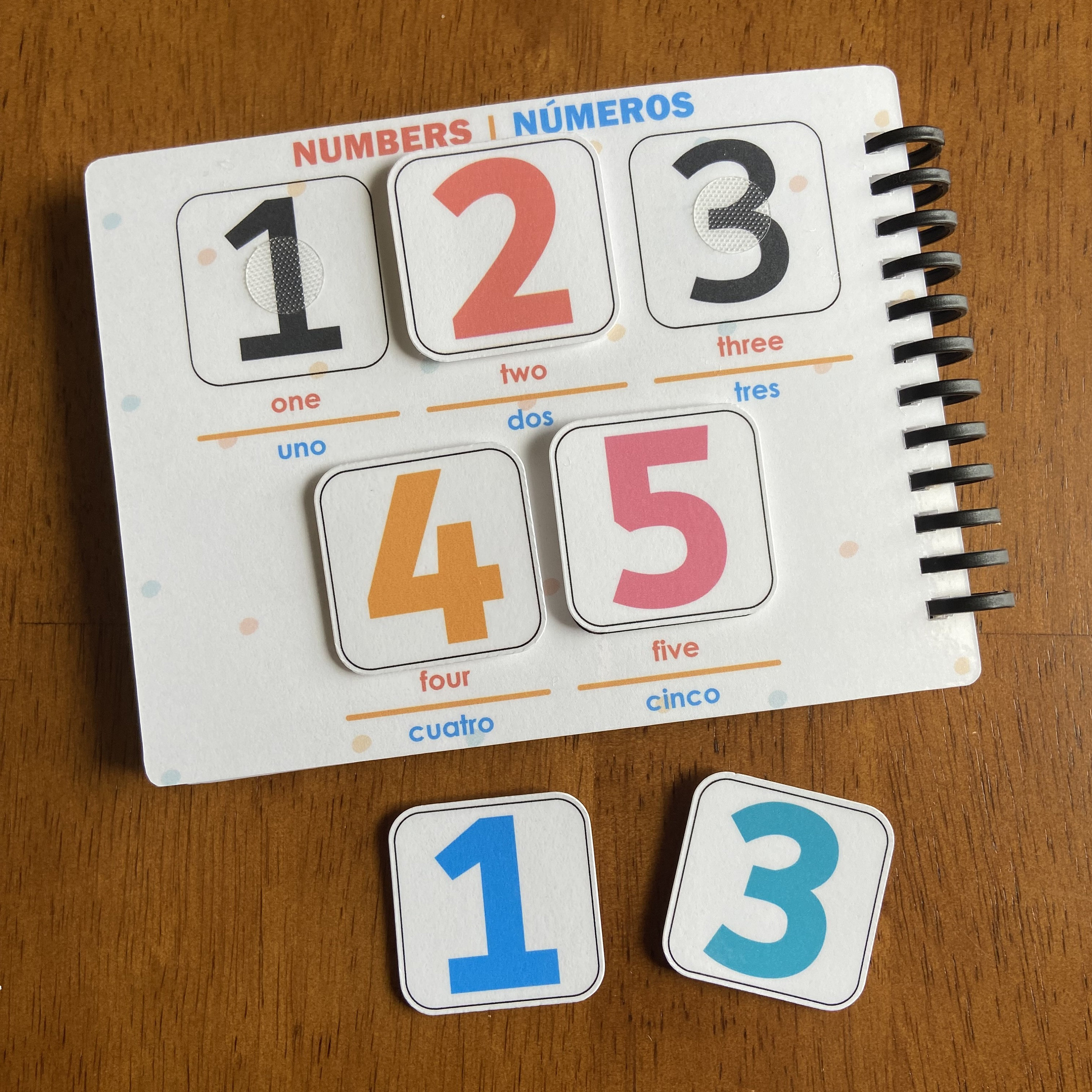 Mini Toddler Busy Book VOL8, Fully Assembled, First Bilingual Spanish ...