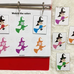 Halloween Busy Book Activity Printable for Toddlers - Etsy