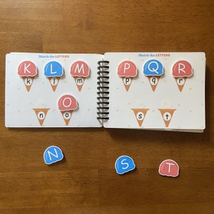 Alphabet and Beginning Sounds, Toddler Mini Busy Book, Fully Assembled ...