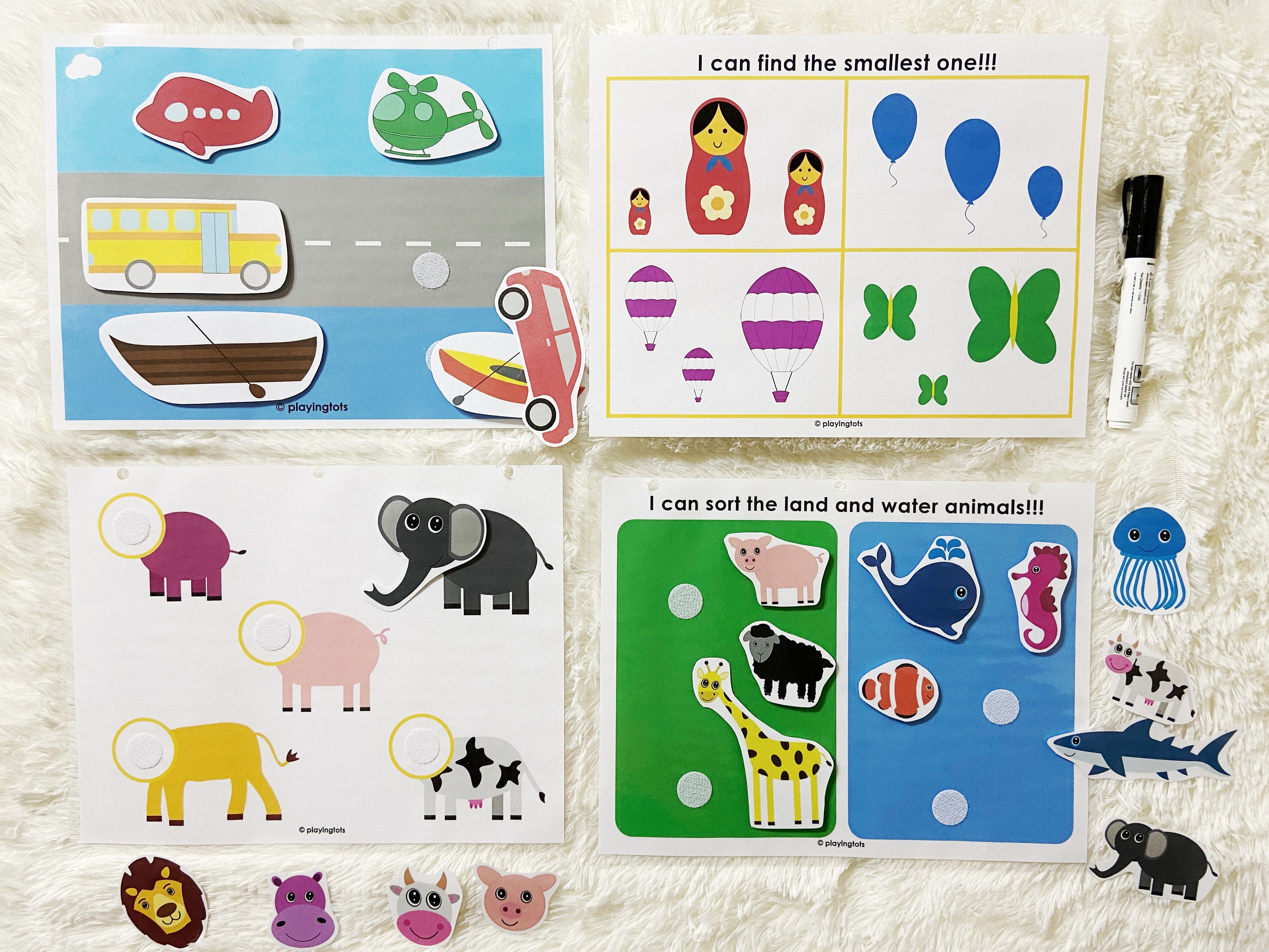 Toddler Busy Book Printable Learning Folder Quiet Book - Etsy UK