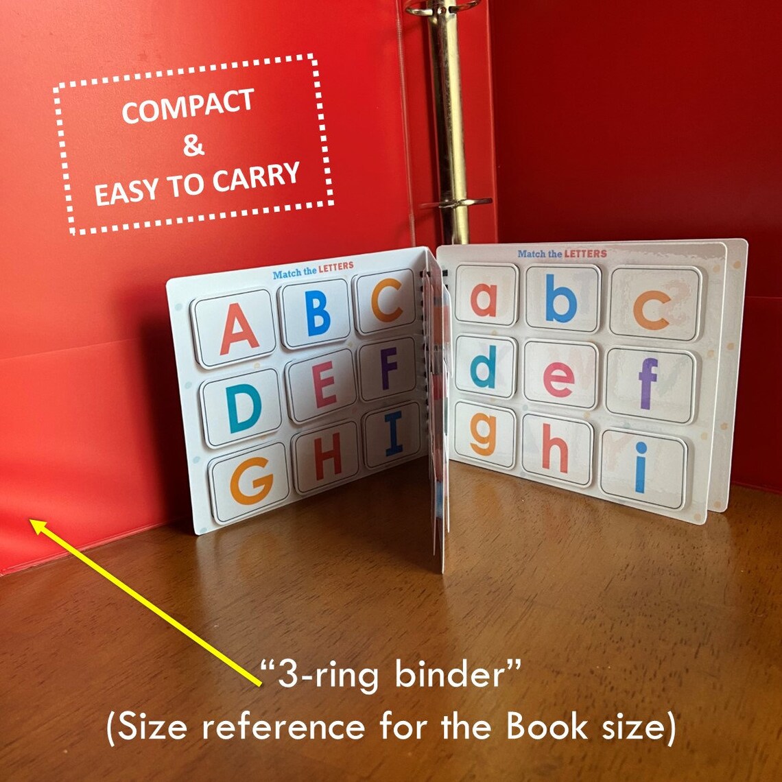 Alphabet Toddler Mini Busy Book VOL10, Fully Assembled, First Learning ...