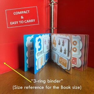 Toddler Mini Busy Book VOL6, Counting Practice Activity, Learn to Count ...
