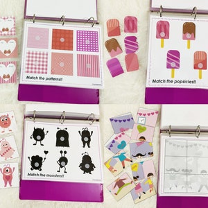 Valentines Day Busy Book Printable, Toddler Learning Binder, Preschool ...