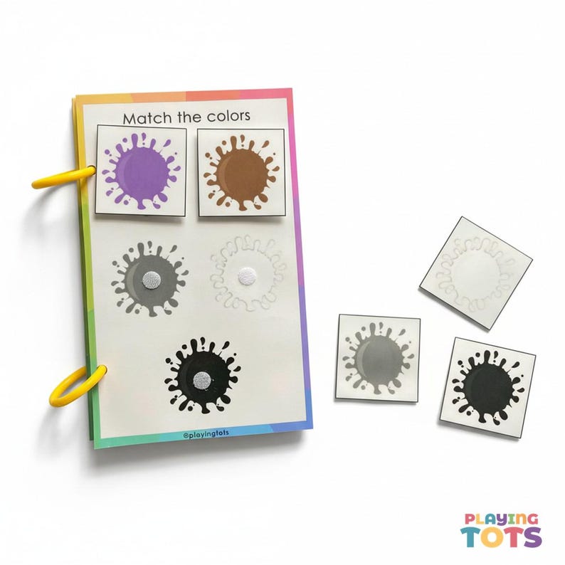 Toddler Mini Busy Book Printable, Travel Size Activity Book, Quiet Book ...