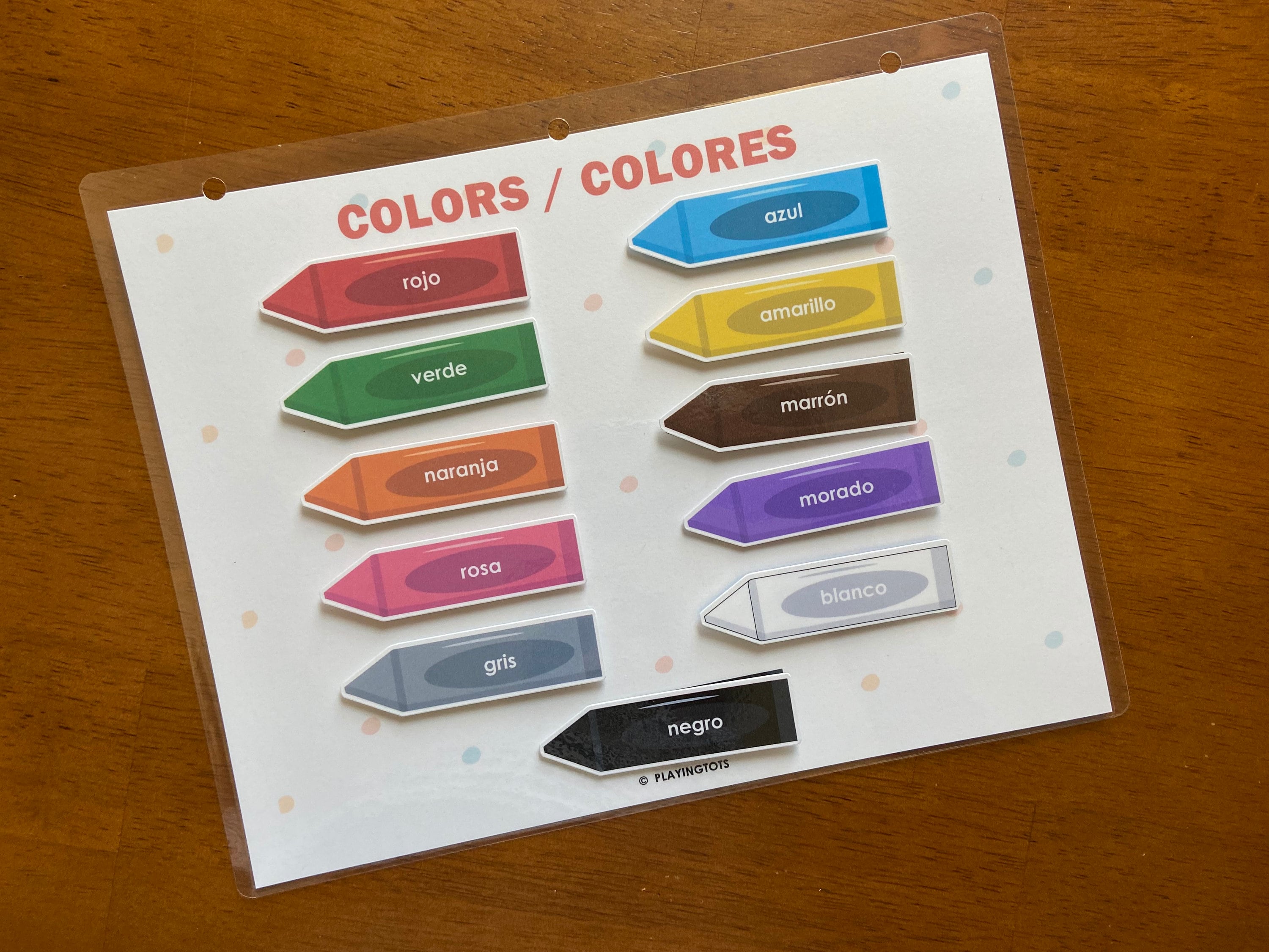 Bilingual Spanish Toddler Busy Book Printable, Learning Binder, Quiet ...