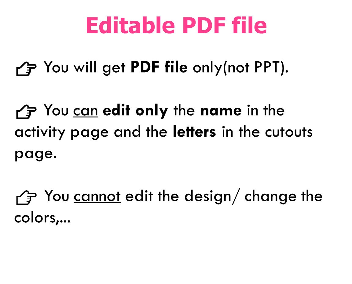 Editable 10 Letter Name Spelling Practice Activity Printable | Etsy