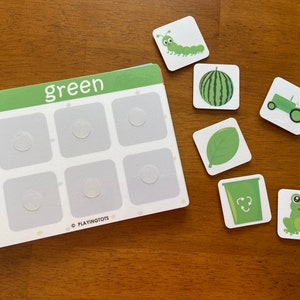 Mini Toddler Colors Busy Book With 4 Activity Pages and 1 Front Cover ...