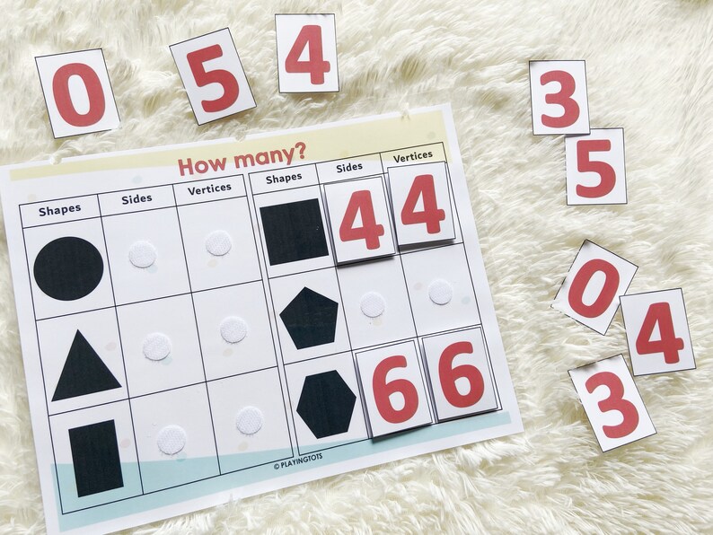 Shapes Busy Book Printable Toddler Busy Book Learning - Etsy