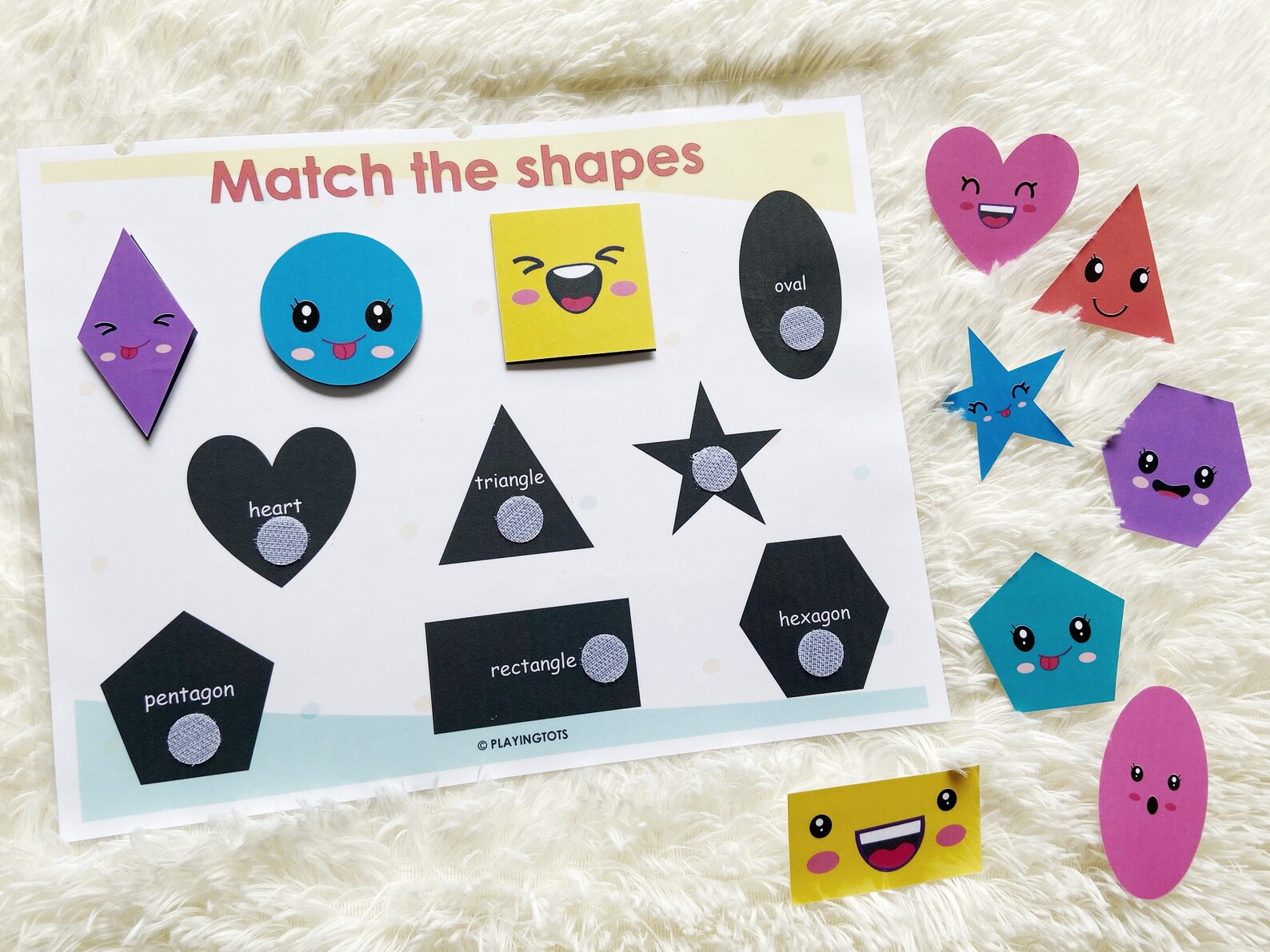 Shapes Busy Book Printable Toddler Busy Book Learning - Etsy