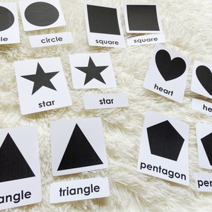 2D Shapes Flashcards Printable, Flash Card for Babies & Kids ...