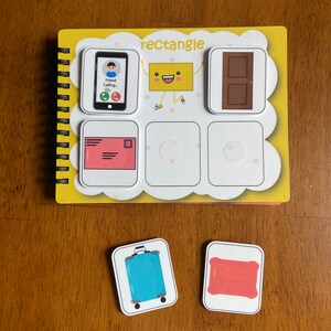 Shapes Busy Book, Mini Book VOL7, Fully Assembled, Learn the Shapes ...