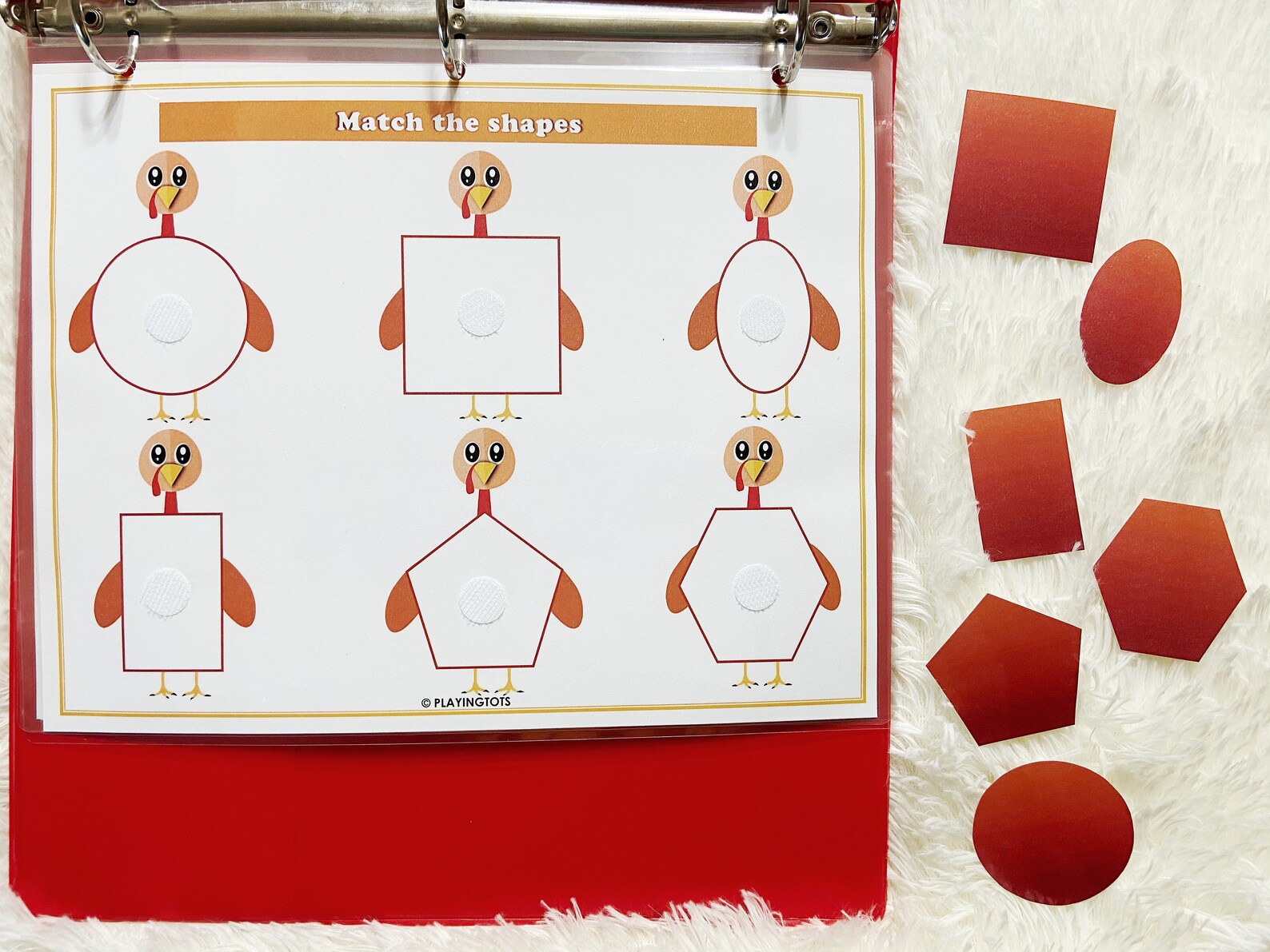 Turkey Themed Busy Book Printable for Toddlers, Thanksgiving Busy Book ...