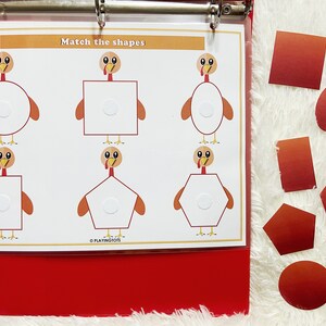 Turkey Themed Busy Book Printable for Toddlers, Thanksgiving Busy Book ...