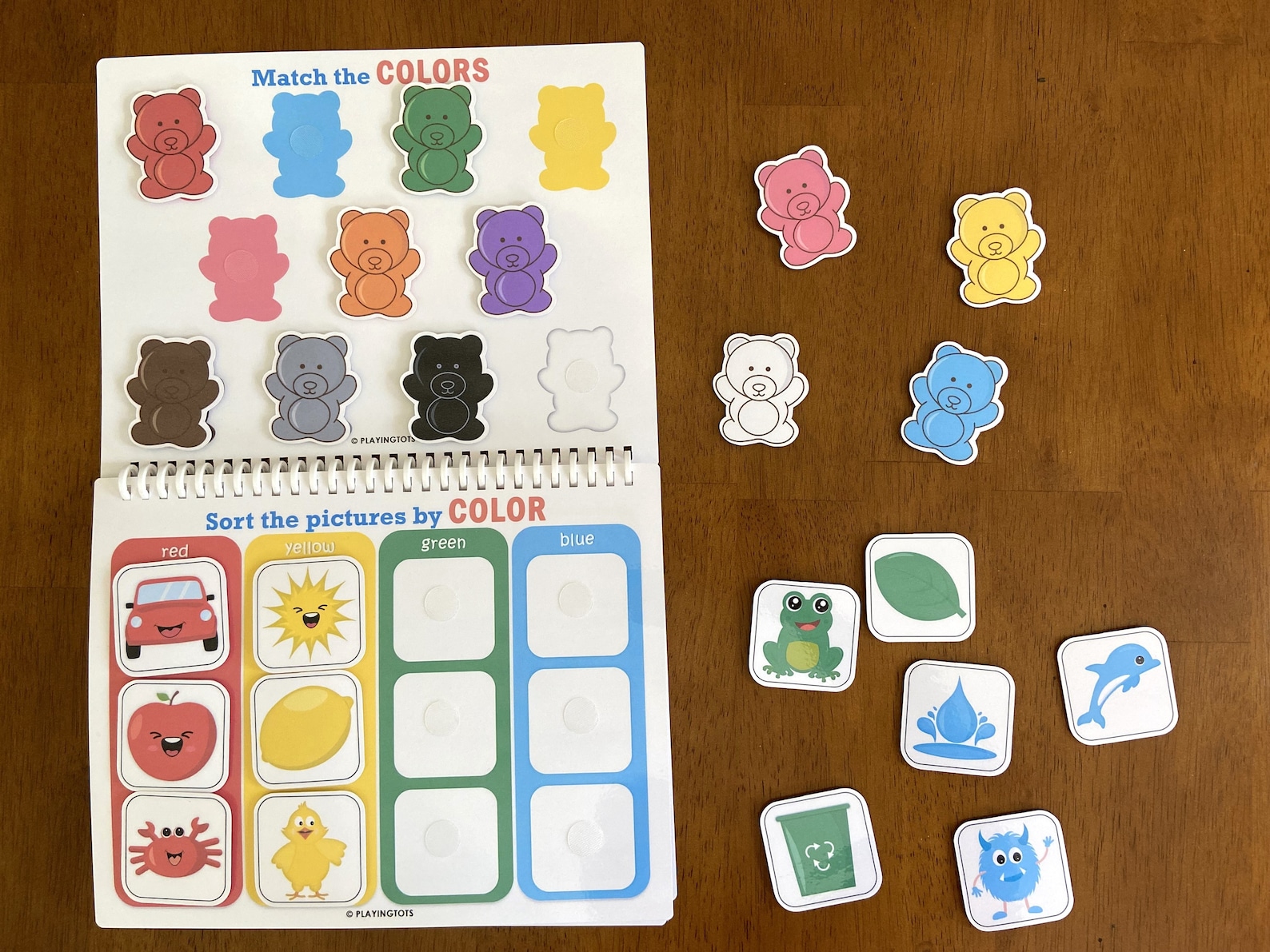 Toddler Busy Book Fully Assembled Learning Binder Colors - Etsy