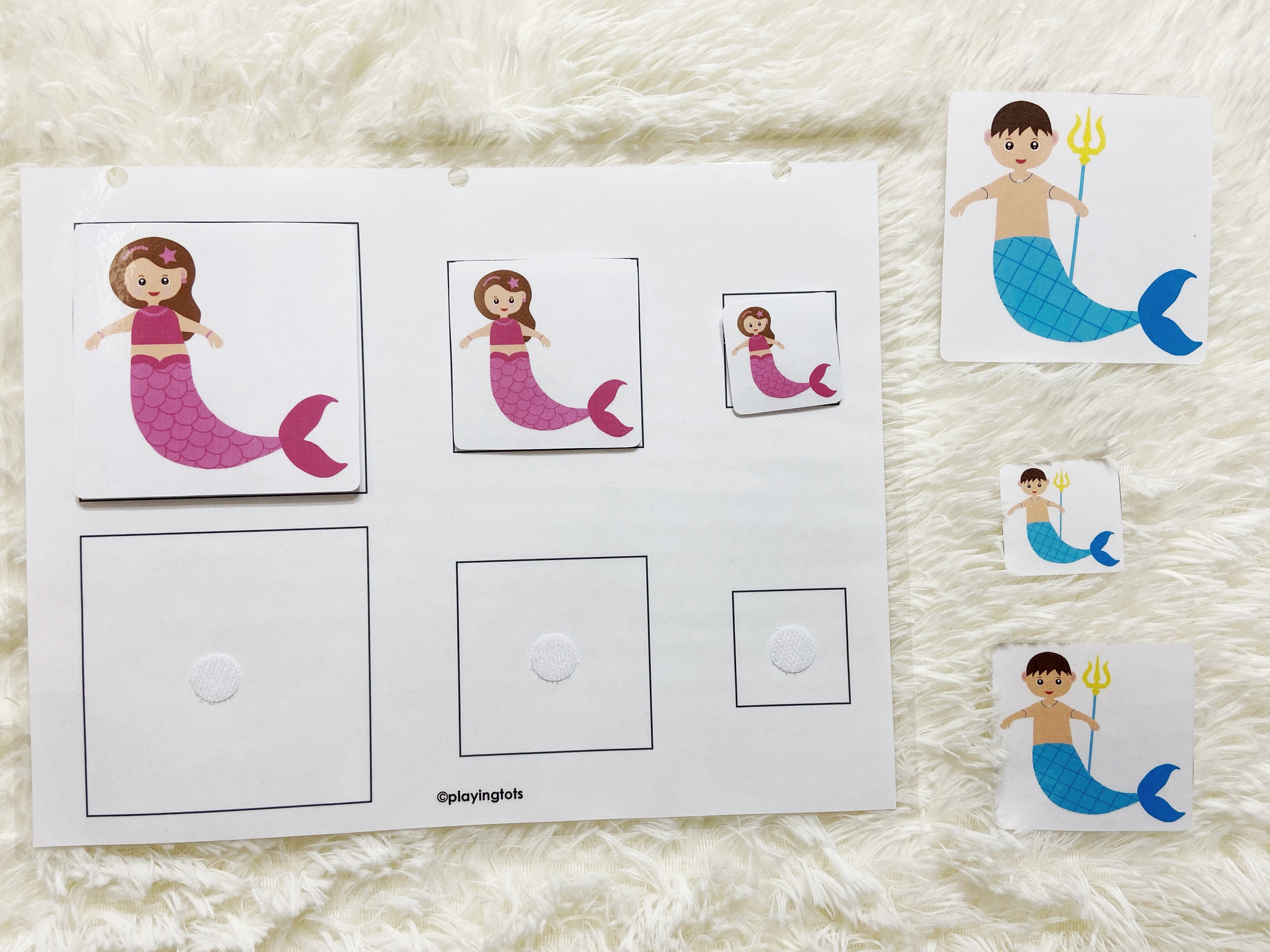 Mermaid Themed Toddler Busy Book Printable Learning Binder - Etsy.de