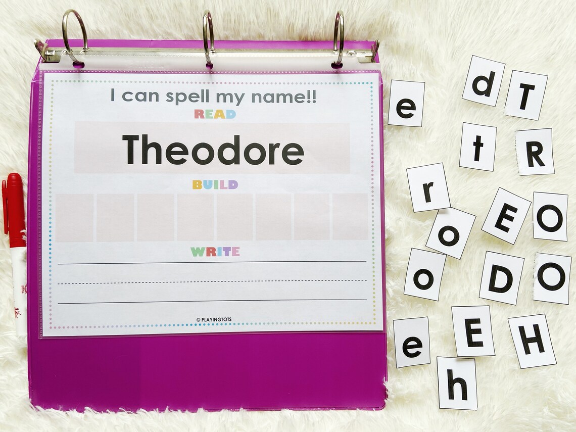 Editable 8 Letter Name Spelling Practice Activity Printable | Etsy