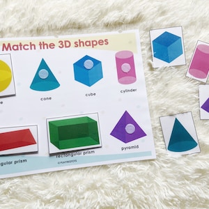 Shapes Busy Book Printable, Toddler Busy Book, Learning Binder, Toddler ...