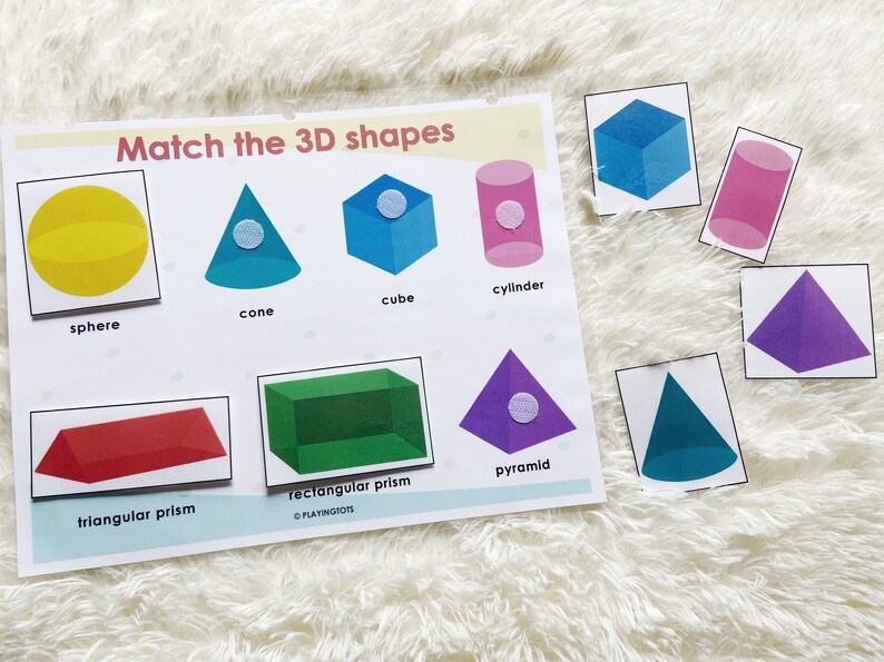 Shapes Busy Book Printable Toddler Busy Book Learning - Etsy