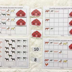 Farm Animals Toddler Busy Book Printable, Learning Binder, Homeschool ...