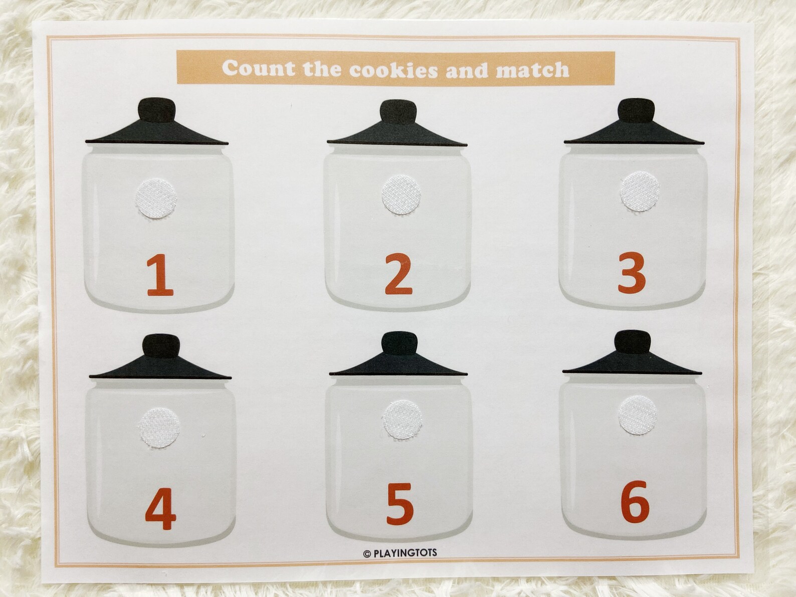 Cookies Counting Activity Printable Learn to Count Preschool - Etsy