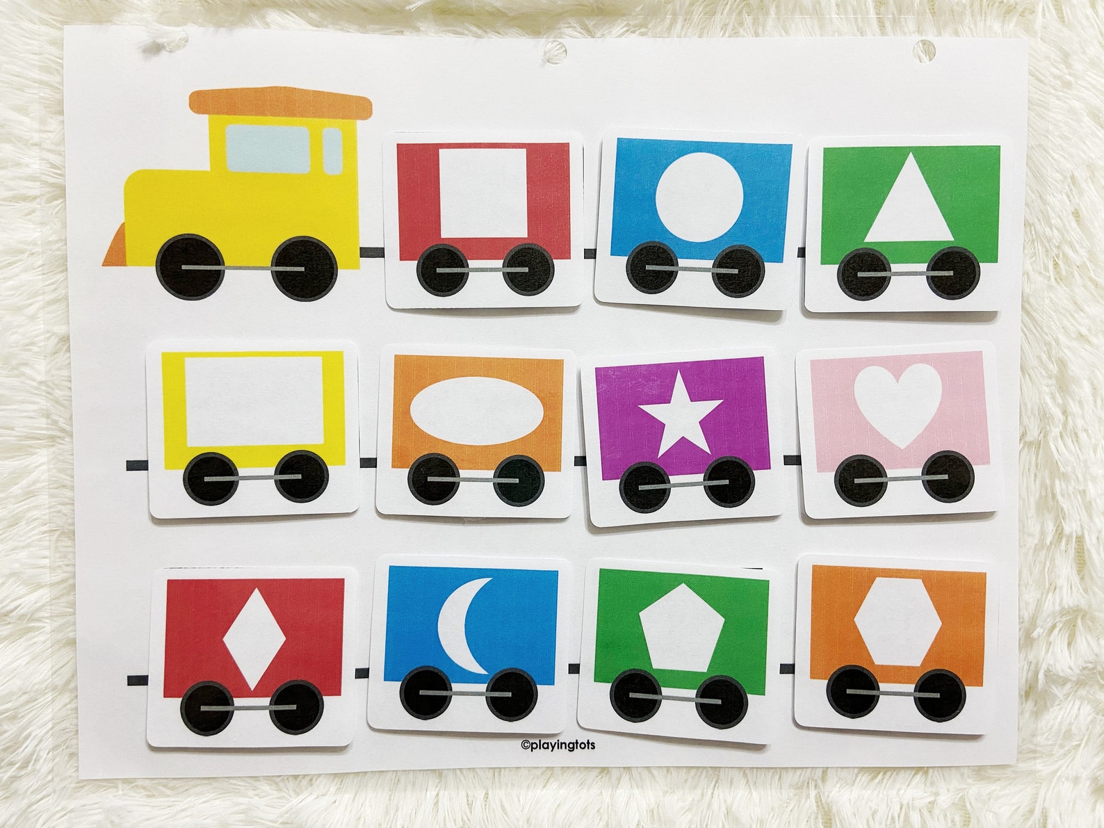 Colors and Shapes Matching Activity Printable Toddler Busy - Etsy