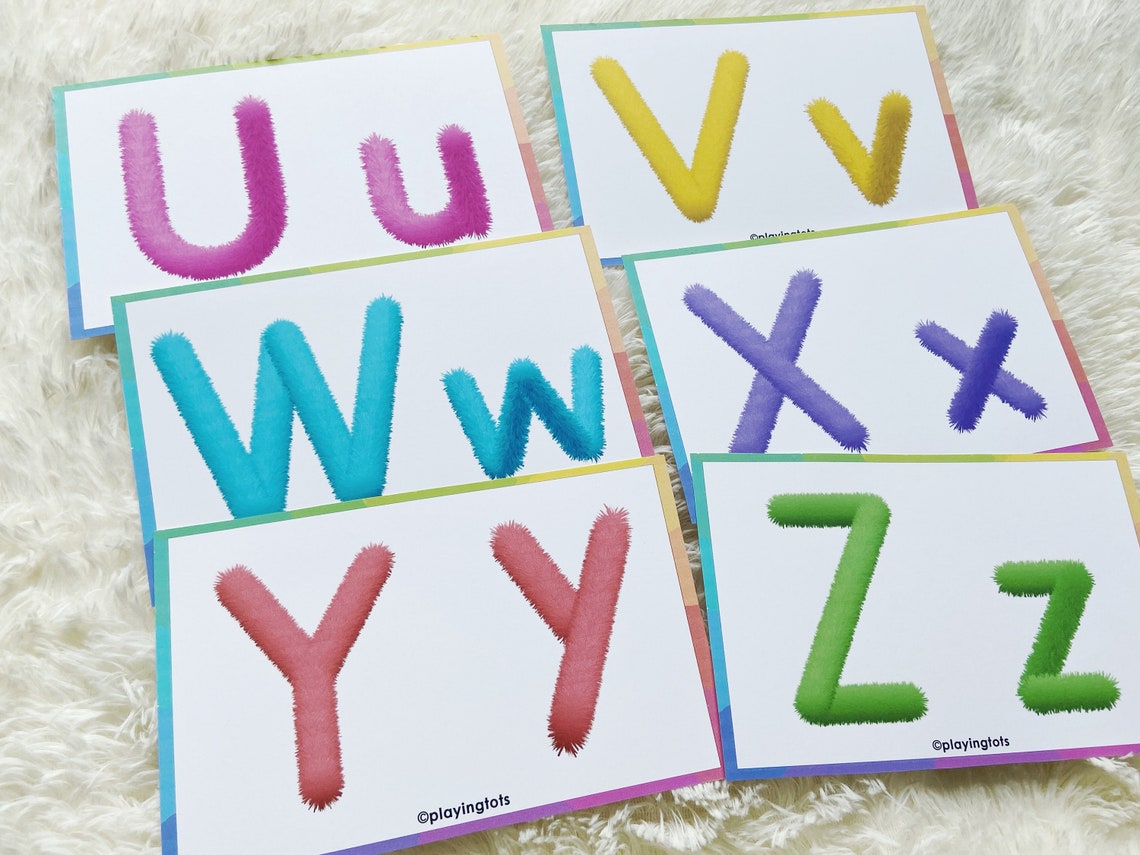 Alphabet Playdoh Cards Printable Uppercase and Lowercase - Etsy