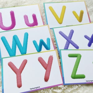 Alphabet Playdoh Cards Printable, Uppercase and Lowercase Letters ...