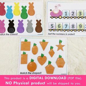 Fun Easter Busy Book Printable for Toddlers, Quiet Book, Busy Books ...