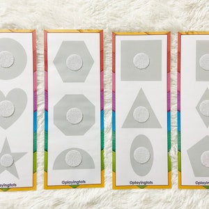 2D Shapes Silhouette or Shadow Matching Activity Printable, Shapes ...