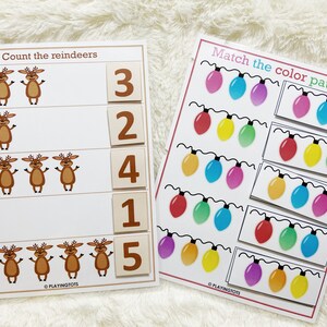 Fun Christmas Toddler Busy Book Printable Winter Learning - Etsy
