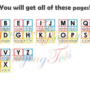 Alphabet Match and Clip Cards Printable, Uppercase and Lowercase ...