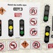 Road Traffic Signs Matching Activity Printable for Toddlers and ...