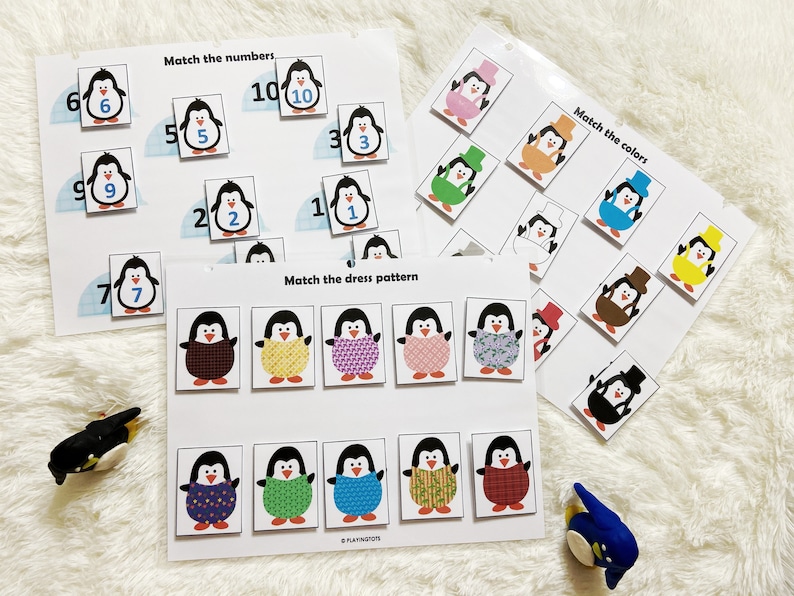 Penguin Busy Book Printable Toddler Busy Book Learning - Etsy