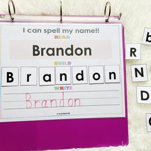 Editable 7 Letter Name Spelling Practice Activity Printable, Name ...
