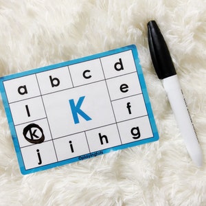 Alphabet Match and Clip Cards Printable, Uppercase and Lowercase ...
