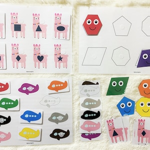 Toddler Busy Book Printable, Learning Folder, Quiet Book, Homeschool ...