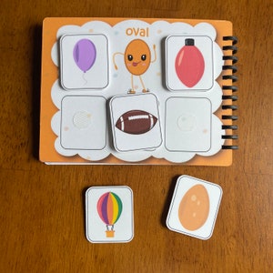 Shapes Busy Book, Mini Book VOL7, Fully Assembled, Learn the Shapes ...