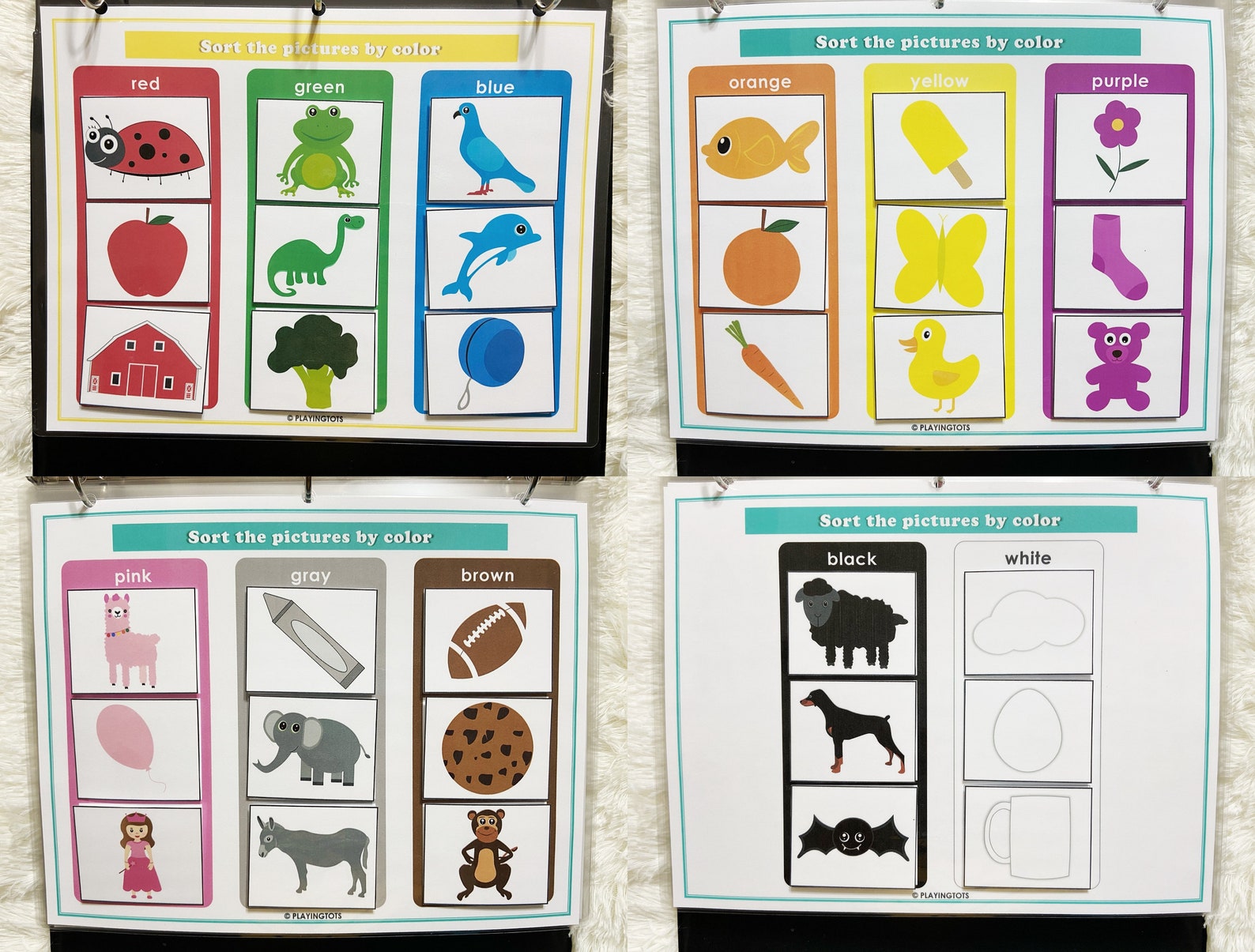 Preschool Learning Binder Printable Toddler Busy Book Quiet - Etsy