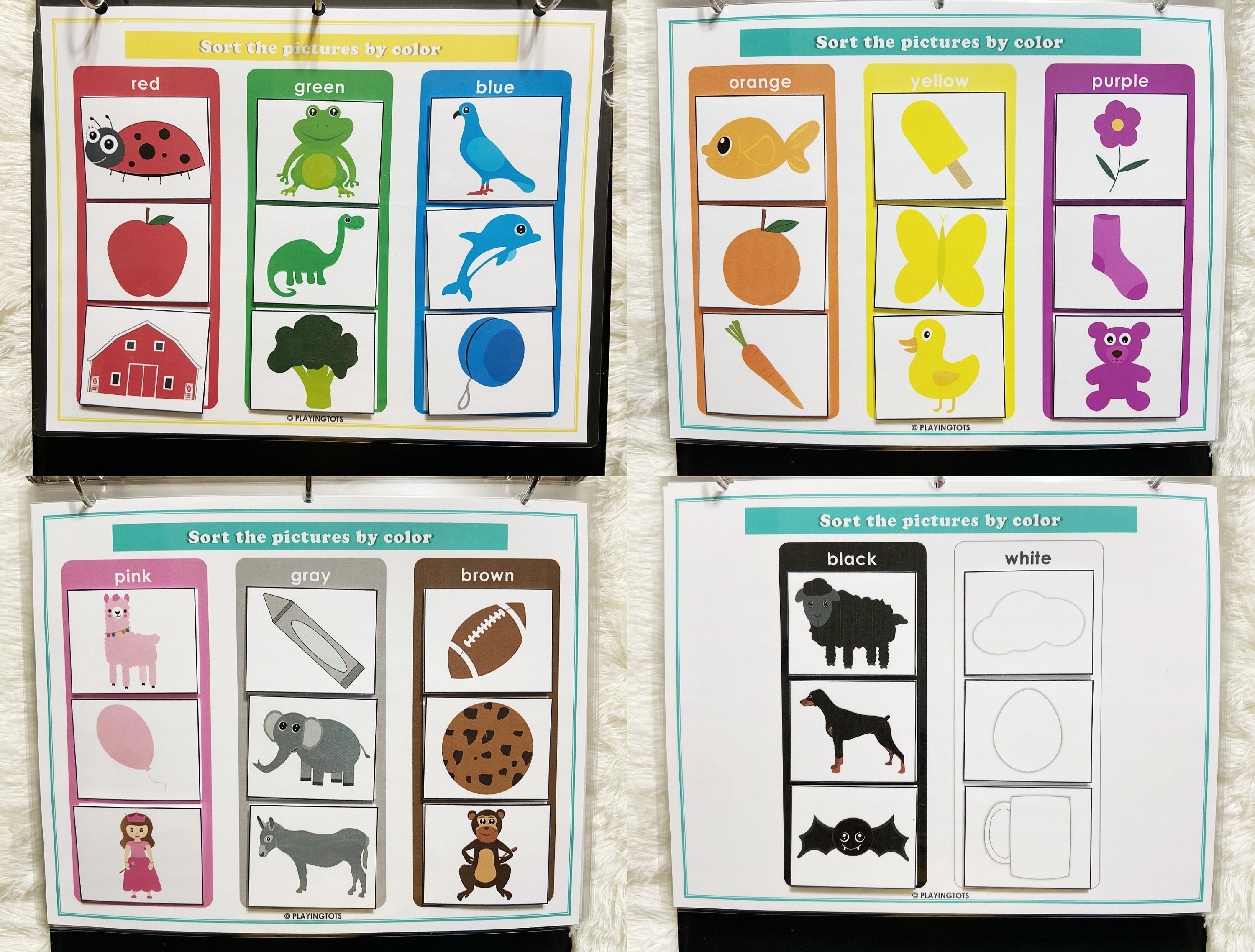 Preschool Learning Binder Printable Toddler Busy Book Quiet - Etsy