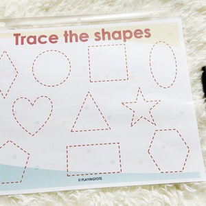 Shapes Busy Book Printable, Toddler Busy Book, Learning Binder, Toddler ...