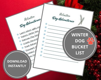FALL Dog Bucket List Adventure Activities Digital Download Printable - Etsy