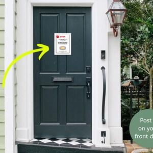 Dog RECOVERY Door SIGN Printable PDF Instant Download - Etsy