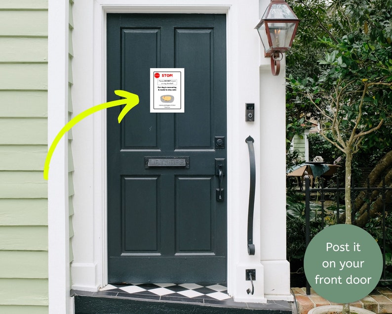 Dog RECOVERY Door SIGN Printable PDF Instant Download - Etsy